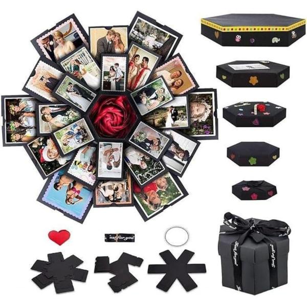 バリエーションコード : 2BUPXKYNG9見た目は普通のプレゼントボックス…でも、フタを開けた瞬間“パッと写真が花のように広がる”驚きの仕掛け。大切な人との思い出が一気によみがえる感動体験を演出します。誕生日や記念日、プロポーズ、卒業祝...