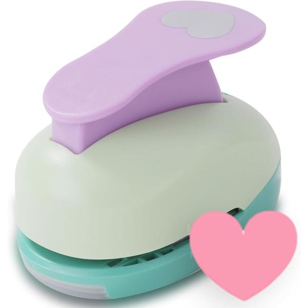 バリエーションコード : 2B4D3S4KQ9「サイズ」12x8x7cm 「パンチサイズ」約5cm「重さ」340g 「材質」プラスチック 金属 「柄」ハートペーパークラフト、手芸等、ハンドメイド製作に使える特大サイズのクラフトパンチです。入...