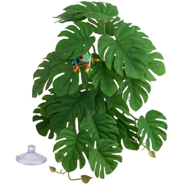 バリエーションコード : 2BUTWCVDV9「多彩なラインナップ」 アイビー、モンステラ、ペペロミア、ヒューケラの4種類からお選び頂けます。水槽の雰囲気や飼育する個体に合わせたカスタマイズが可能です。「熱帯雨林の隠れ家を再現」 リアルな造...