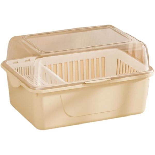 「蓋付きで叶える、ワンランク上の衛生保管」洗浄後の哺乳瓶を、ほこりや気になる虫から守るボックス型の哺乳瓶ラックです。透明な蓋が中身をしっかりガードし、いつでも清潔な状態を保ちます。水切りトレーが乾燥中の水滴を逃さずキャッチするので、キッチン...