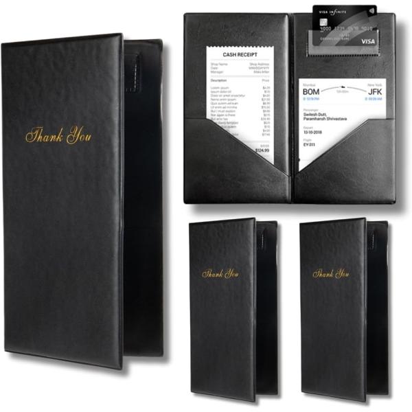 バリエーションコード : 2BUXC86LJW「二つ折りで伝票をしっかり保護」伝票を二つに折って収納するため、お客様の目に触れさせたくない個人情報や会計内容をしっかり保護します。また、伝票が風で飛んだり、うっかり汚れたりするのを防ぎ、安心し...