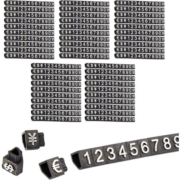 バリエーションコード : 2BRVVD0K32「おしゃれで見やすいデザイン」黒地に白文字を採用したシンプルかつ高級感あふれるデザイン。ショーケースや店舗ディスプレイをおしゃれに演出します。「簡単＆スピーディーな価格設定」ブロック式で価格変更...