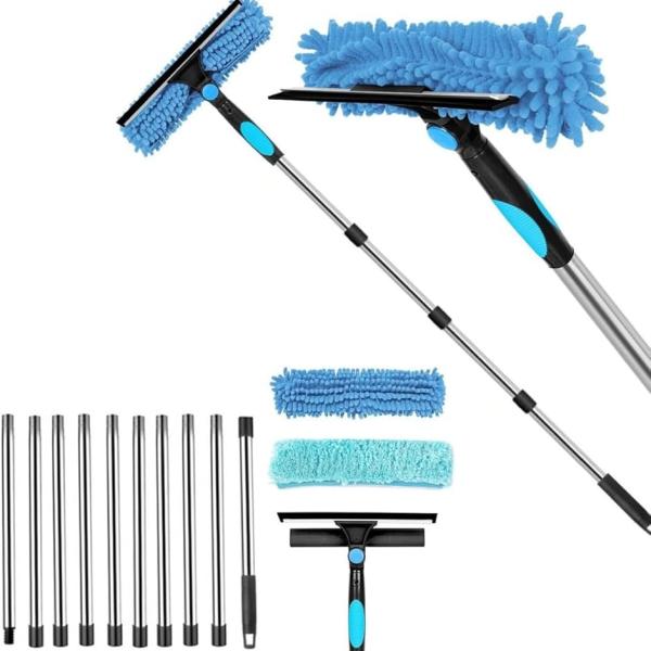 バリエーションコード : 2BUW243HG3「これ一本で掃除できる窓用モップ」窓掃除はもちろん、結露でついた水滴の除去や網戸の拭き掃除など、幅広い用途に対応します。「掃除する場所に合わせて長さ調節可能」天井や高い壁、屋外のガラス、窓の掃除...