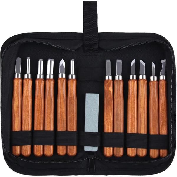「セット内容」丸ナイフ、尖ったナイフ、三角ナイフ、平らなナイフ、面取りされたナイフ、曲げられたナイフ、等のような12一般的なナイフのタイプを、複雑な技術のために適した切り分けること、トリミング、くり抜くこと等の多様な必要性を満たすために含ん...