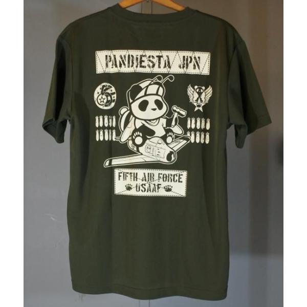 PANDIESTAJAPAN　585888　5th AIR FORCE ドライ　半袖　Tシャツ　パンディエスタジャパン　パンディエスタ　パンダ　プリント　ミリタリー