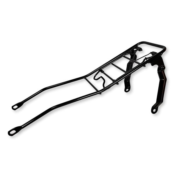 「商品情報」商品仕様 ： ・材質：スチール製（高耐久・高強度）　・カラー：シルバーメッキ / ブラック　・サイズ（約）：全長:440mm 幅:120mm ステー可動間隔:390mm（シート側のステーはスライド可能）適合車種 ： ・ホンダ ス...