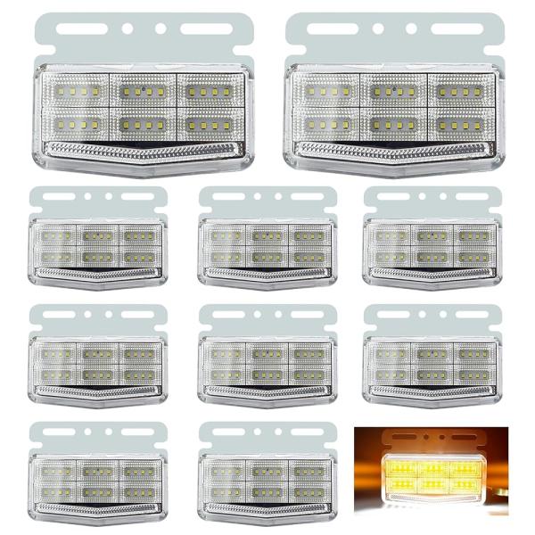 「商品情報」「主な仕様」商品仕様 ： ・4面発光マーカー ・高輝度LED 42基搭載 ・電圧24V ・防水仕様 IP68 ・仕様寿命（目安）30,000時間高輝度LED42灯で全方位を照射 ： サイド24基、リア各4基、ダウンライト14基の...