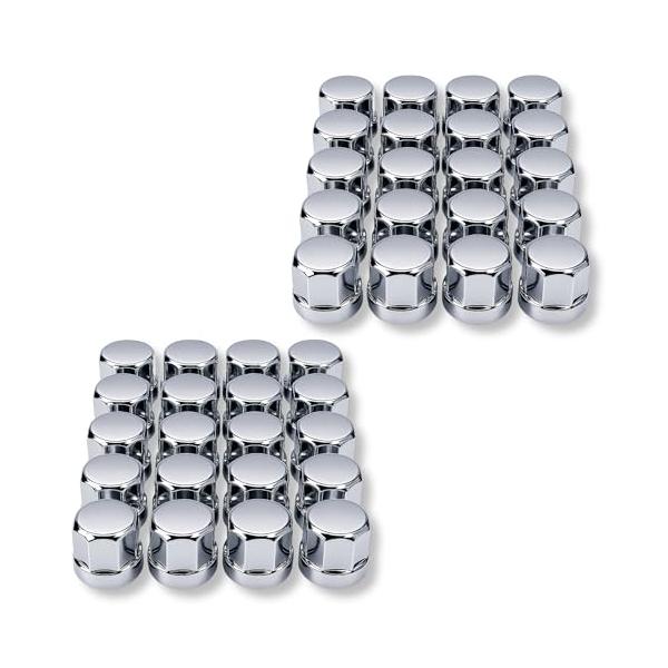 「商品情報」「主な仕様」商品仕様 ： ・タイプ：仕様: 高さ50mm 10穴用 大型トラック用　・材質: ABS素材　・カラー: クロームメッキ　・サイズ: 高さ50mm　・対応ナット：33mm　・タイプ：社外品簡単装着 ： 工具不要で、ナ...