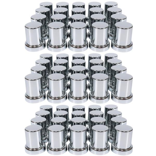 「商品情報」【33mmナット専用設計｜ISO規格対応】大型トラック・トレーラー・ダンプの 33mmホイールナットにピッタリ適合。ISO規格対応で純正ナットにしっかり固定ます。【鏡面クローム仕上げで足元に高級感】表面は美しい クロームメッキ加...