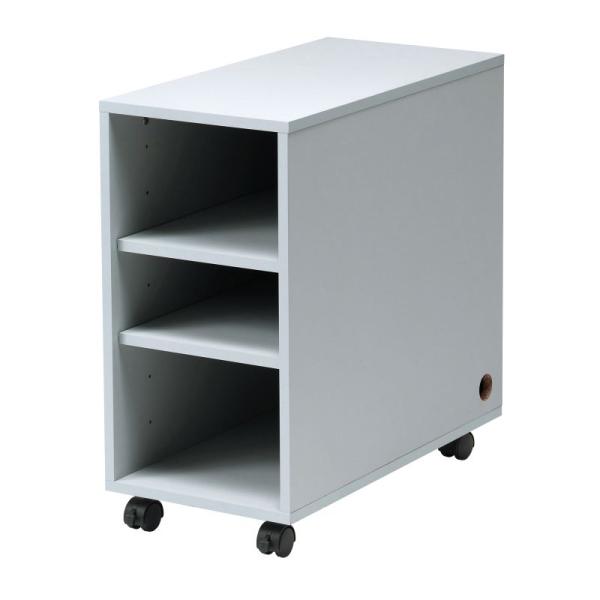 ●木製の機器収納ボックスです。●棚板2枚付きです。●棚板は65ｍｍピッチで6段階可変。●背面パネル下部にはケーブル口があります。●棚板奥側にはケーブルを通せるスペース(30ｍｍ)があります。●棚板サイズはW264×D543ｍｍ●有効内寸W2...