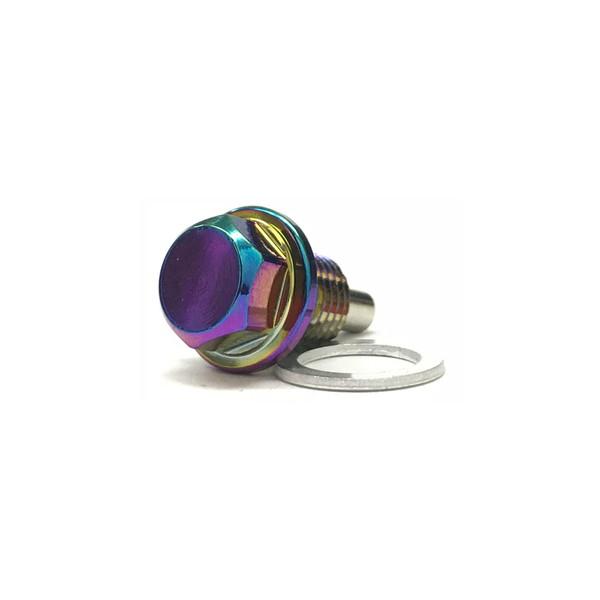 マグネット内蔵 オイルドレンボルト。エンジンオイル中の鉄粉を強力吸着。アルマイト仕上げで美観と耐腐食性を向上。メーカーや車種によりサイズ(ピッチ)が異なります。事前に必ず装着予定のお車のボルトをご確認下さい。※ゴールドは入荷ロットにより、オ...