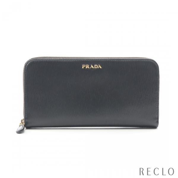 【商品番号】1029486【ブランド】PRADA【商品名】PRADA プラダ VITTELLO MOVE BI ラウンドファスナー長財布 サフィアーノレザー ブラック【中古】【査定結果】A【型番】1ML506【サイズ】縦：10.5cm、横：...