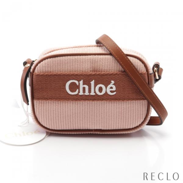 Chloe（クロエ） ショルダーバッグ レザー キャンバス コーデュロイ