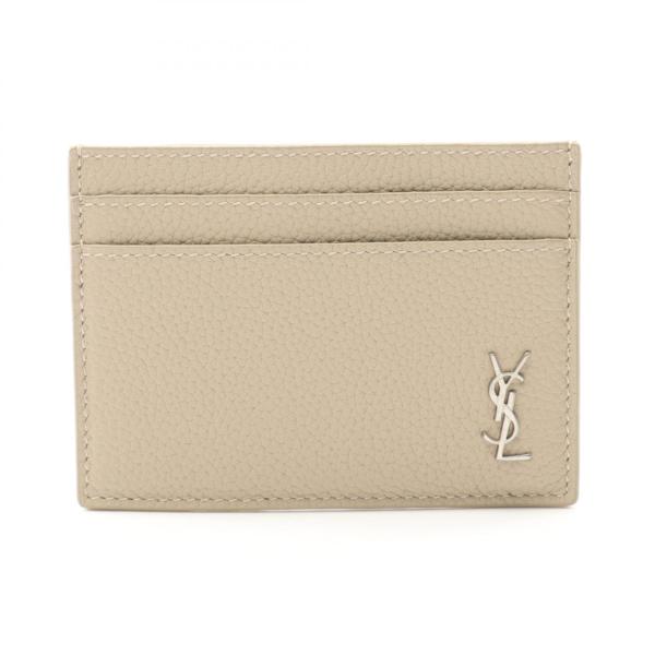 【商品番号】2101219139463【ブランド】SAINT LAURENT PARIS【商品名】サンローランパリ SAINT LAURENT PARIS タイニー カサンドラ カードケース アクセサリー レザー ベージュ系 607603D...