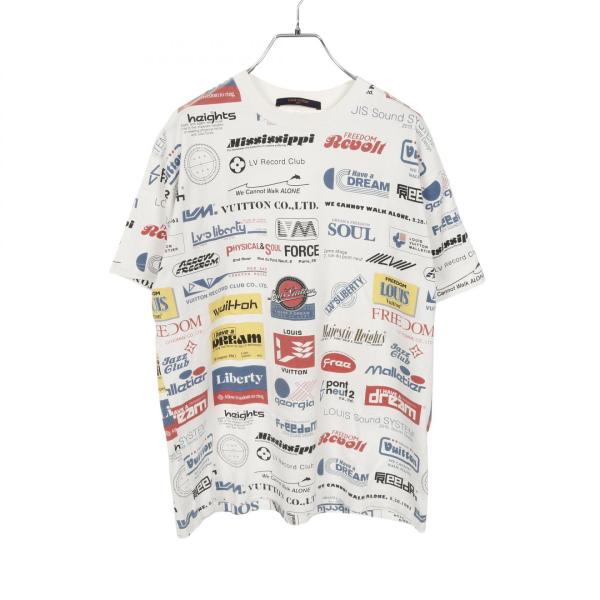 【商品番号】2101219189031【ブランド】LOUIS VUITTON【商品名】ルイ・ヴィトン LOUIS VUITTON オールオーバーロゴプリント カットソー 衣料品 トップス ホワイト系 RM192M NPG HHY20W 【中...