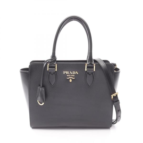 【商品番号】2101219575629【ブランド】PRADA【商品名】プラダ PRADA SAFFIANO ハンドバッグ バッグ サフィアーノレザー ブラック系 1BA113 【中古】【査定結果】A【型番】1BA113【サイズ】幅：26cm...