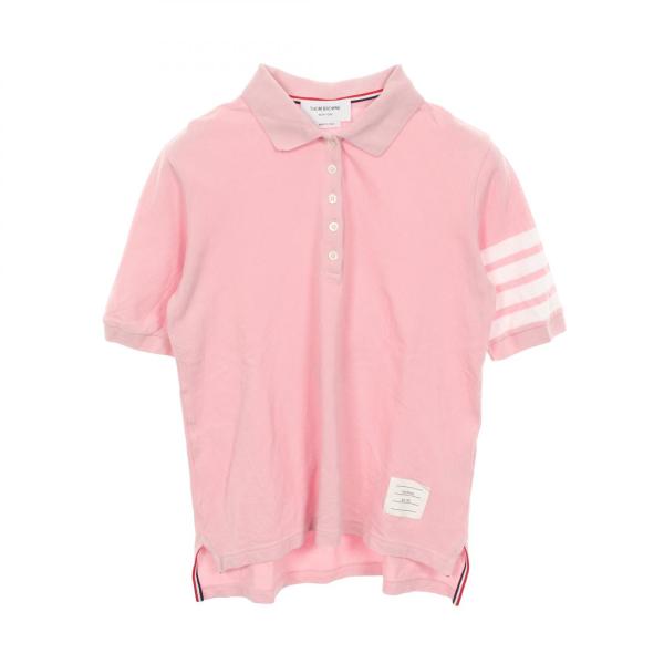 【商品番号】2104102495660【ブランド】THOM BROWNE【商品名】トムブラウン THOM BROWNE 4BAR クラシックピケ ポロシャツ 衣料品 トップス コットン ピンク系 【中古】【査定結果】B【型番】-【サイズ】表...