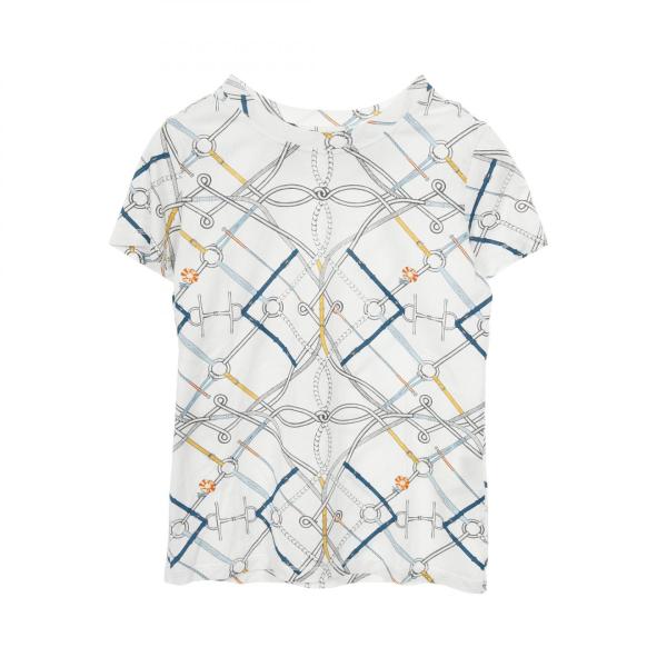 【商品番号】2106800593471【ブランド】HERMES【商品名】エルメス HERMES parcours sans faute カットソー 衣料品 トップス コットン ホワイト系 ホワイト 【中古】【査定結果】A【型番】-【サイズ】...