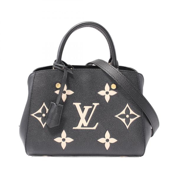 【商品番号】2118300072769【ブランド】LOUIS VUITTON【商品名】ルイ・ヴィトン LOUIS VUITTON モンテーニュBB バイカラー ハンドバッグ バッグ モノグラム・アンプラント ブラック系 ベージュ M4577...