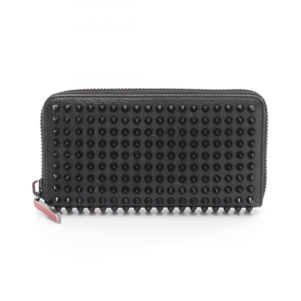 【商品番号】2118700085567【ブランド】Christian Louboutin【商品名】クリスチャンルブタン Christian Louboutin PANETTONE パネトーネ ラウンド長財布 財布 レザー ブラック系 【中古...