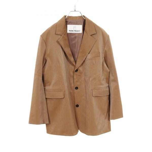 【商品番号】2120900040871【ブランド】PRANK PROJECT【商品名】プランクプロジェクト PRANK PROJECT Multi Fabric Faux Leather Jacket 革ジャン 衣料品 アウター その他 ブ...