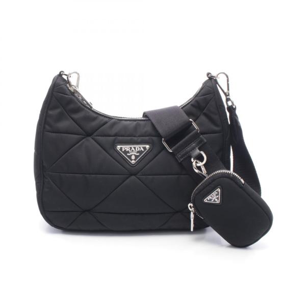 【商品番号】2120900096601【ブランド】PRADA【商品名】プラダ PRADA TESSUTO QUILTING ショルダーバッグ バッグ ナイロン ブラック系 1BC151 【中古】【査定結果】A【型番】1BC151【サイズ】幅...