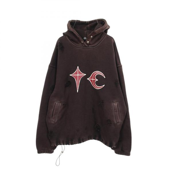 【商品番号】2120900099343【ブランド】THUG CLUB【商品名】サグクラブ THUG CLUB ROCK HOODIE パーカー 衣料品 トップス コットン ブラウン系 TC24SS0401 【中古】【査定結果】B【型番】TC...