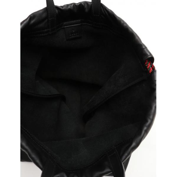 グッチ GUCCI GUCCI メンズバッグ ドローストリング ヴィンテージロゴプリント バックパック レザー 黒 2WAY ポーチ付き ...