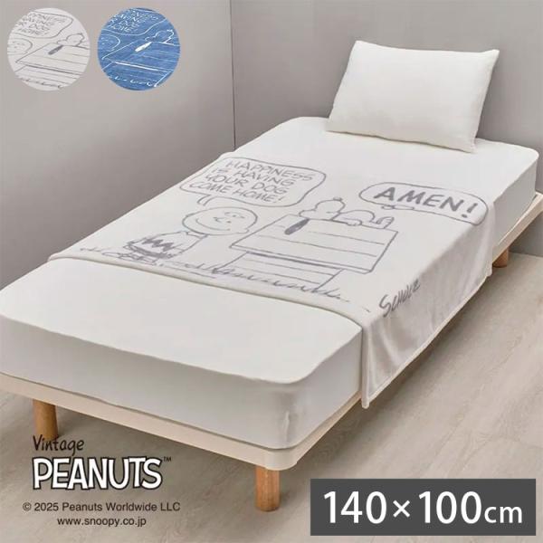 【発売日：2025年06月05日】■商品サイズ140×100cm■素材パイル糸(毛羽部分):綿100%地糸:ポリエステル100%■重量約600g■生産国日本■特徴〇スヌーピーは、チャールズM. シュルツ氏が描いたコミック「ピーナッツ」に登場...