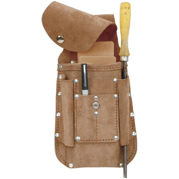 【発売日：2018年01月24日】【商品詳細】●サイズ(mm)：W139ｘH298●材質：スプリットレザー●重量(g)：226.5●フタが工具の落下を防ぎます。●負荷のかかる部分はリベットにより強化されています。※工具類は付属しません。●ク...