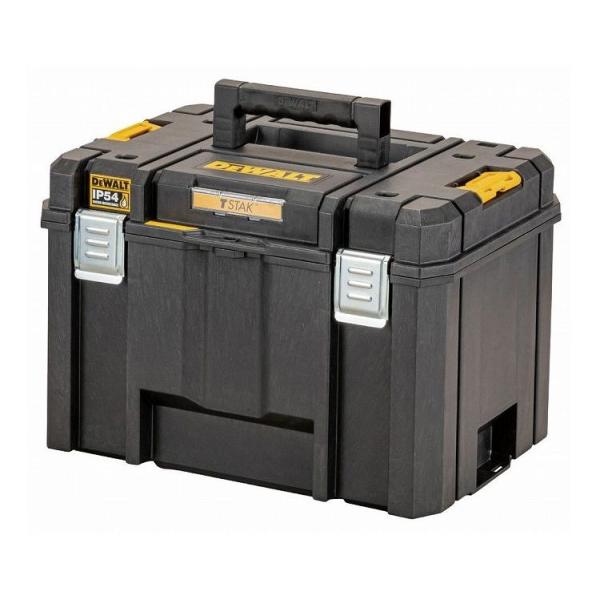【発売日：2025年01月27日】DEWALT デウォルト TSTAKティースタック2.0 ラージツールボックス DWST83346-1 【商品説明】●材質：ポリプロピレン/ステンレス●IP54準拠 防塵・防滴。●丸ノコなど大型の電動工具類...