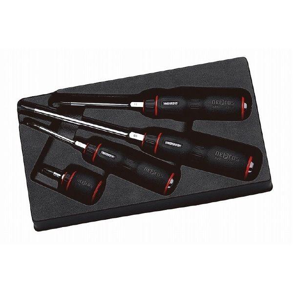 【発売日：2018年06月26日】【商品詳細】● 樹脂トレイ（W265×D145×H35）付。ドライバ（クロス）/ND1P2-1,2,3・スタッビドライバ（クロス）/ND1PS-2●質量（g)：600●4本組※EKB-1（メタルケース）には...