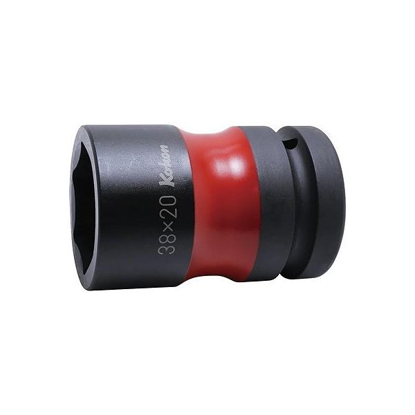 【発売日：2024年04月26日】スペック●サイズ(mm)：38×20●ソケット部外径(D1；mm)：55●差込部外径(D2；mm)：44●ボルト接触部内面奥行(H；mm)：12●全長(L；mm)：75●シャフトカラー：赤●重量(g)：70...