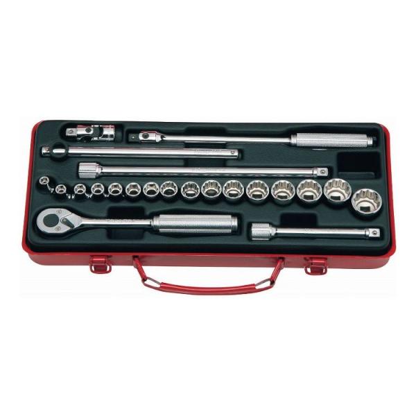 【発売日：2023年01月12日】【スペック】●差込角("SQ)：3/8●入組数：22個●メタルケース(mm)：W360×H145×T50●重量(g)：2900【セット内容/付属品】6角ソケット：6・7・8・9・10・11・12mm(340...