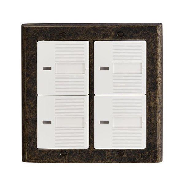 【発売日：2021年11月15日】【商品特長】【こちらはコスモスイッチ対応商品です】2列用のプレート【カラー】古色【付属品】取付ビス