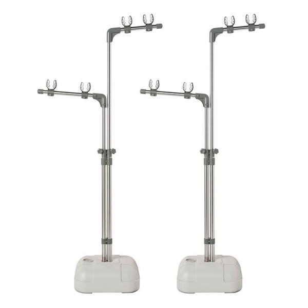 【発売日：2026年02月16日】【商品説明】砂や水を注入して使用する安定性抜群のブローベース付きの物干し台です。干し部は高さが調節が可能、使いやすい位置に竿を設定できます。干し部の向きを変えて、片側・両側どちらでも使用できます。竿受けはス...