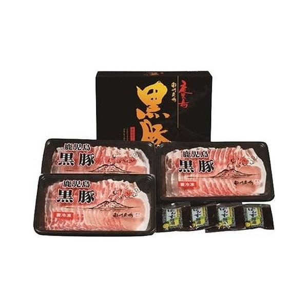 【発売日：2022年11月08日】【商品特徴】鹿児島県大隅半島の農場で元気に育った鹿児島黒豚が素材、お肉のほのかな甘みがある、旨味成分が豊富などの美味しい特長の多いロース肉をシャブシャブ用にスライスしてシャブシャブ用に詰合せました。本場黒豚...