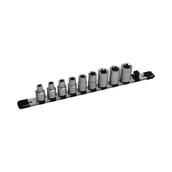 【発売日：2022年06月16日】【商品詳細】●E型トルクス［［Ｒ下］］ソケットです。●自動車整備に最適です。●セット内容：4TX-E10、E11、E12、E14、E16、E18、E20、E22、E24●差込角(mm)：12.7●セット内容...