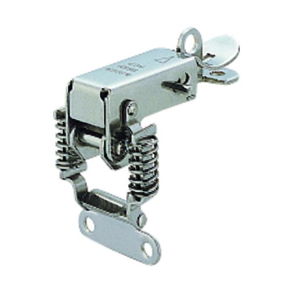 【発売日：2023年11月13日】【商品スペック】特長●筐体のコーナーに取り付け、扉正面側から締め込み、解除操作ができます。●コーナーファスナーヒンジSTH-C64とセットで使用できます。●セーフティーロック付きで振動に強く、不意の解除を防...