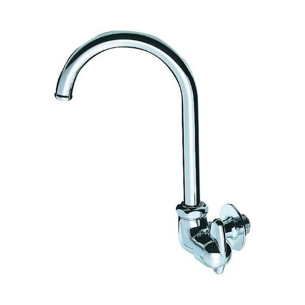 【発売日：2022年06月16日】【商品詳細】●ハンドル開閉が90度でできるので操作性に優れています。●ツル首型パイプでシンクが広々使えます。●呼び径(mm)：13（PJ1/2）●奥行(mm)：116●高さ(mm)：197●JIS B206...