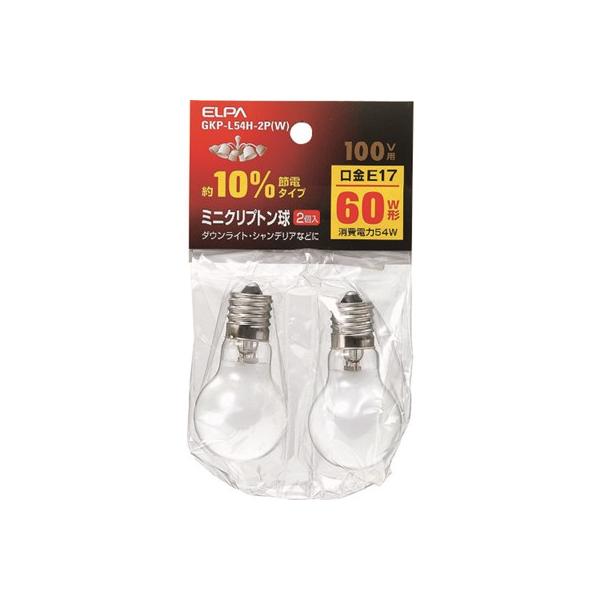 【発売日：2024年04月24日】特長●60W形約10％節電タイプです。仕様●消費電力(W)：54●口金：E17●定格寿命(時間)：2000●波長タイプ：GKP-L54H-2P(W)原産国（名称）：日本