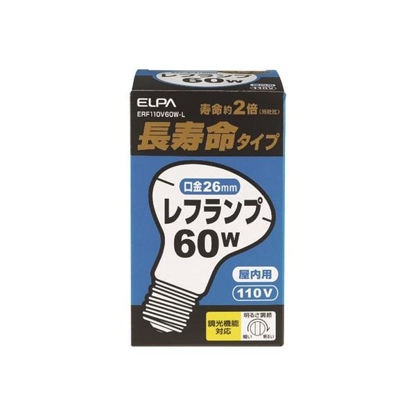 【発売日：2024年04月24日】特長●長寿命タイプです。用途●照明器具に/スポットライトに/ダウンライトに仕様●明るさ(lm)：410●外径(mm)：26●消費電力(W)：60●口金：E26●定格寿命(時間)：3000●タイプ：長寿命仕様...