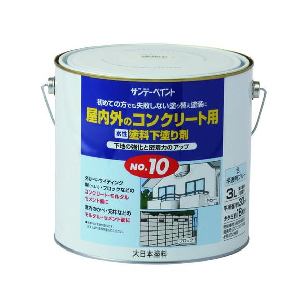 【発売日：2023年12月13日】【商品スペック】特長用途仕様●色：半透明ブルー●容量(L)：3仕様２●水性塗料下塗り剤Ｎｏ．１０半透明ブルー３Ｌ材質／仕上セット内容／付属品注意