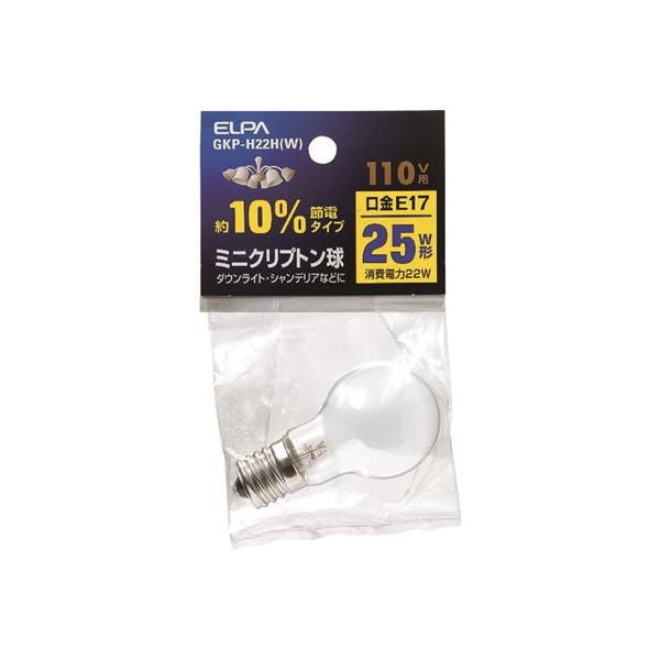 【発売日：2024年04月24日】特長●アルゴンガスよりも熱伝導率の低いクリプトンガスの封入で長寿命を実現した電球です。仕様●全長(mm)：67●消費電力(W)：22●口金：E17●定格寿命(時間)：約2000●色：ホワイト●電圧(V)：1...