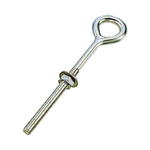 【発売日：2022年06月14日】【商品詳細】●首下が長いので、厚みのある部分に使用できます。●械器具類の吊り上げなど、一般の荷役に。●ねじ径：M8●使用荷重(kN)：0.78●D(mm)：7●L(mm)：18●T(mm)：80●H1(mm...