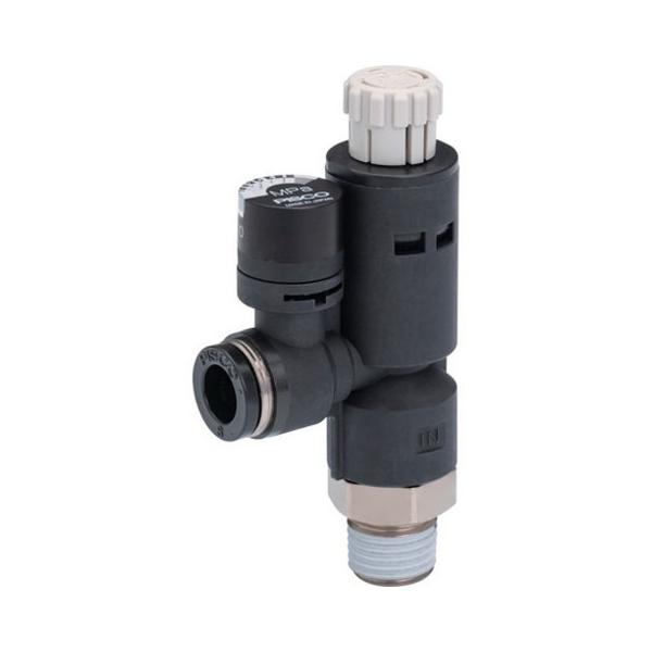 【発売日：2022年06月23日】【商品詳細】●プッシュロック式ツマミにより調圧作業もツマミの固定も片手で楽に操作ができます。●従来品に比べ圧力変動幅を減少させました。●機器の調整に便利なリリーフ機構付です。●電磁弁とアクチュエータの間に設...