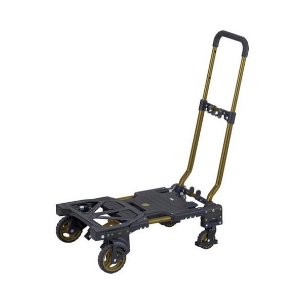 【発売日：2022年06月23日】【商品詳細】●2輪車にもなる折りたたみ4輪台車です。●保管時はキャスターも収納されるのでコンパクトになります。●ハンドル長さは二段階（1340・1100mm）で調整できます。●荷物の運搬。●均等荷重(kg)...