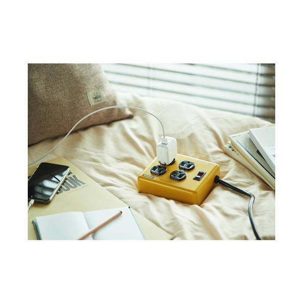 【発売日：2023年11月21日】【商品スペック】特長●鉄製で丈夫なスチールタップです。用途仕様●コンセント数：4個口●ケーブル長(m)：1.8●色：イエロー●幅(mm)：140●奥行(mm)：113●高さ(mm)：43●定格電圧(V)：1...