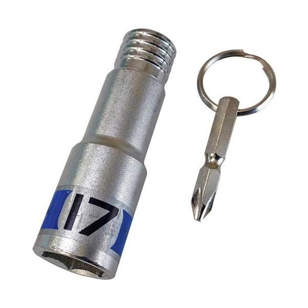 【発売日：2023年09月13日】●ビットがホルダー部の中で折れても内側からポンチ等で引き抜くことが可能です。●カラビナ等に連結する事でソケットホルダーに早変わりします。用途●対辺寸法(mm)：17●軸寸法(mm)：6.35●タイプ：六角口...