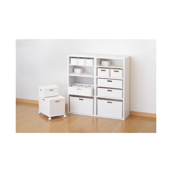 【発売日：2023年11月21日】【商品スペック】特長●積み重ねても便利な収納ボックスです。●すっきりとしたフォルムで、どんなお部屋にもなじみます。用途●カラーボックスやパントリーの整理に。仕様●色：ホワイト●外形寸法(mm)間口：121●...